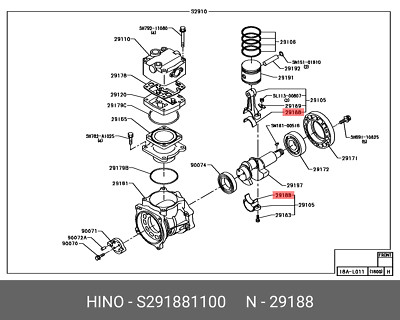 Genuine OE Bushing Conrod S291881100 for Hino S2918-81100 | eBay