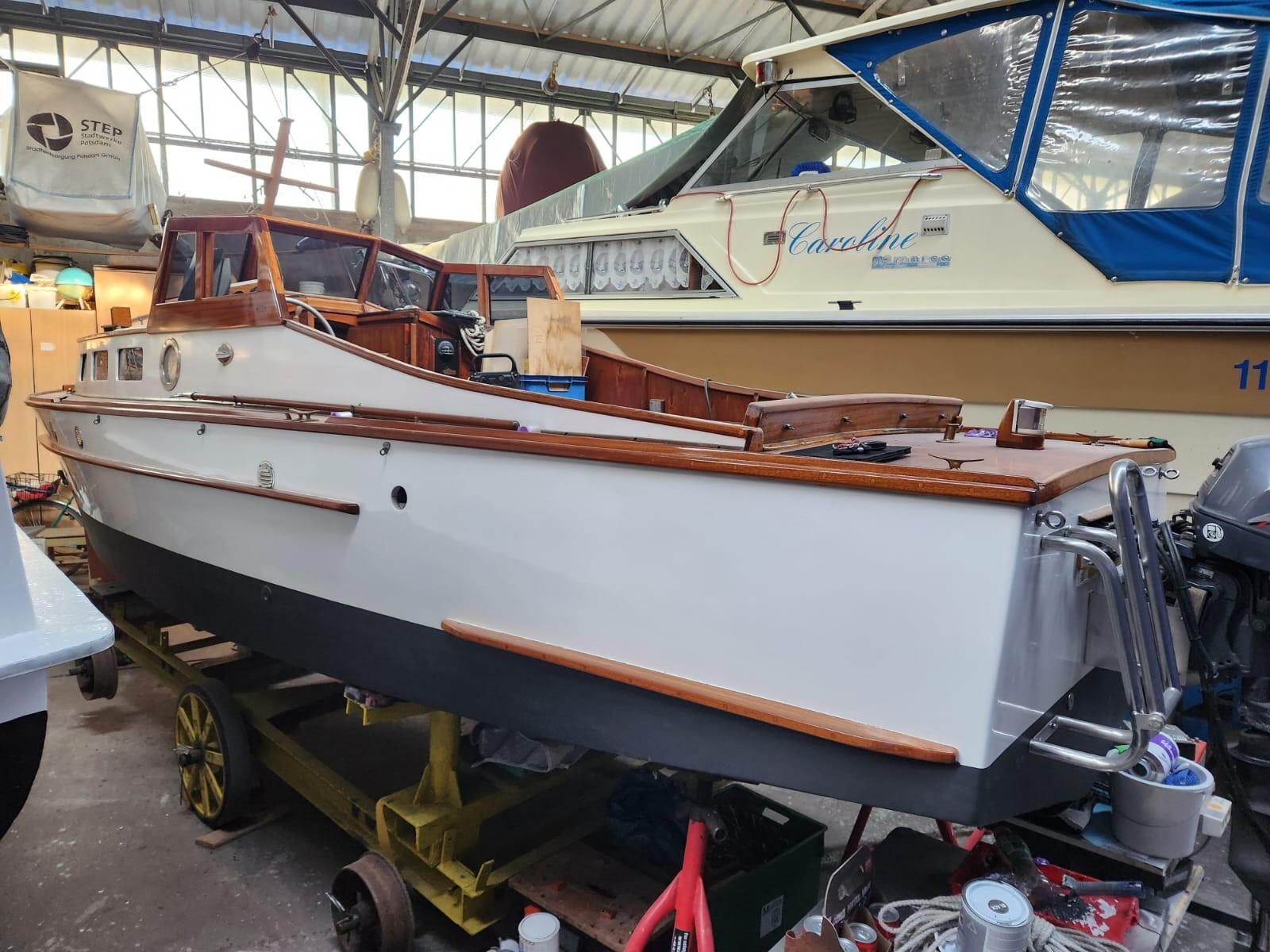 Motorboot Klassiker - 90 Jahre alt, Holz-Kajütboot, Einzelstück | eBay