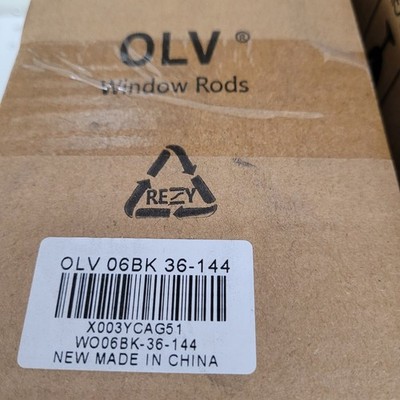 Window Rods OLV 06BK 36-144 | eBay