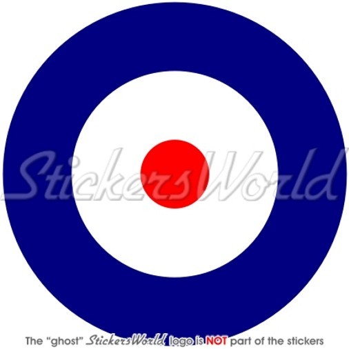 RAF Luftwaffe ROYAL AIRFORCE Type A Roundel 100mm Vinyl Sticker ...