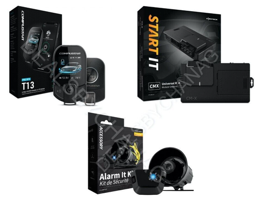 Compustar Pro T13 Remote Start Security System with Drone, Controller ...