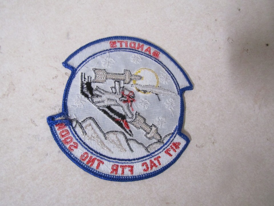 MILITARY PATCH VINTAGE OLDER 417 TACTICAL FIGHTER TRAINING SQUADRON ...
