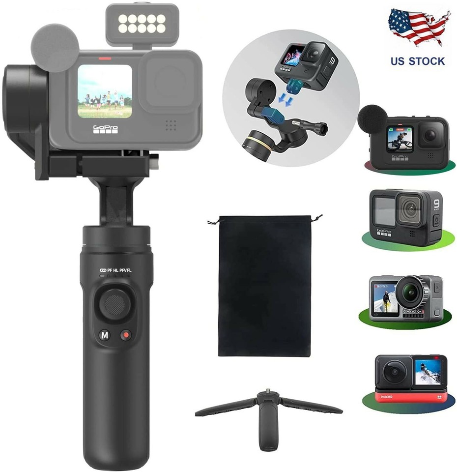 INKEE Falcon Plus Action Cameras Gimbal for Gopro 10/9/8/7 Osmo Action ...