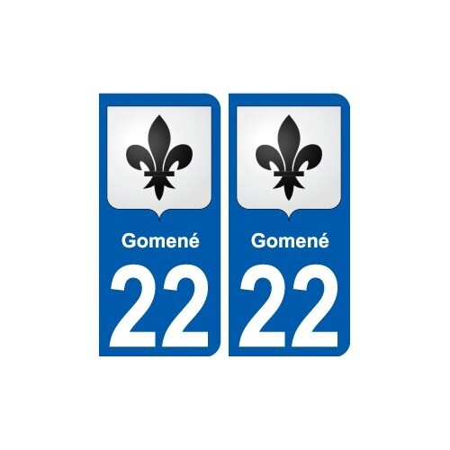 22 Gomené blason autocollant plaque stickers ville | eBay