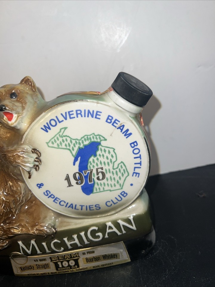 Michigan Wolverine Beam Bottle & Speciality Club | eBay