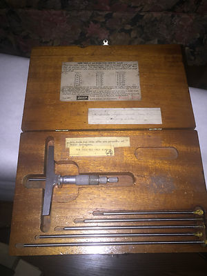 LUFKIN NO. 514 DEPTH MICROMETER SET | eBay