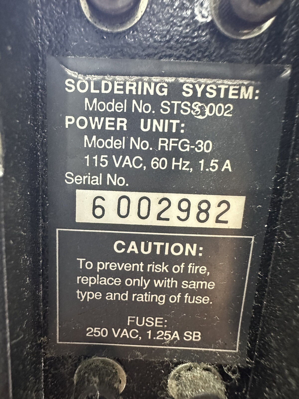 Metcal RFG-30 Smartheat Soldering System Power Supply STSS-002 Tested ...