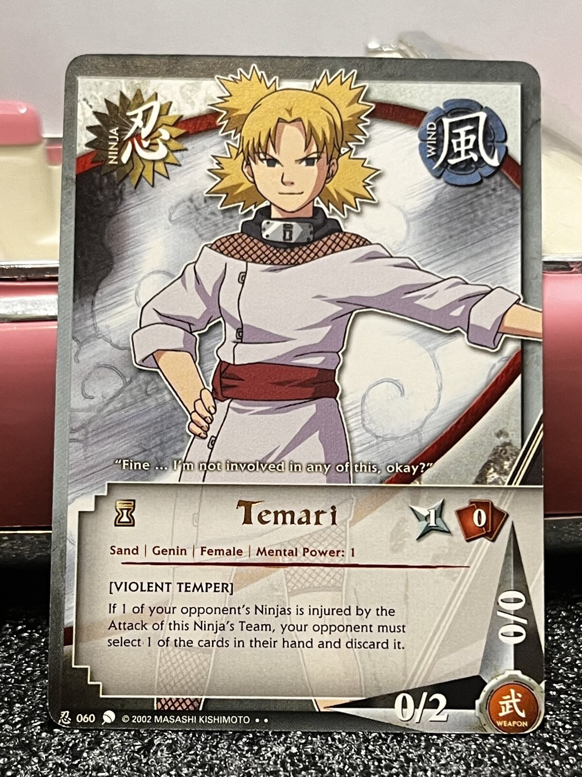 Naruto CCG ***Temari*** N-060~Rare~Gold Text~S2-Coils of ther Snake~L ...
