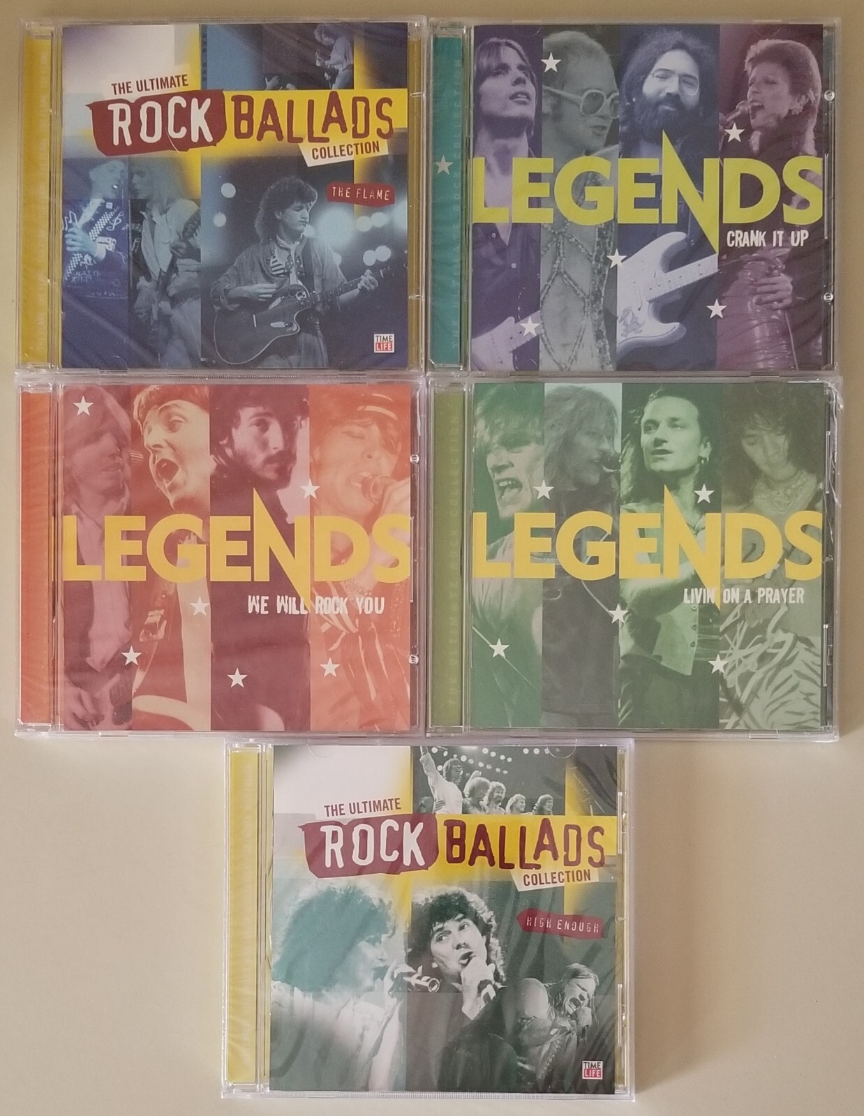 Time Life Music Legends & Rock Ballards Lot of 5 CD's Factory Sealed ...