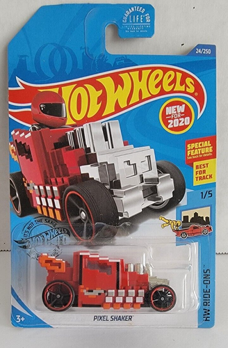 Hot Wheels HW Ride-Ons #24/250 Red PIXEL (Bone) SHAKER #1/5 2020 GHB76 ...