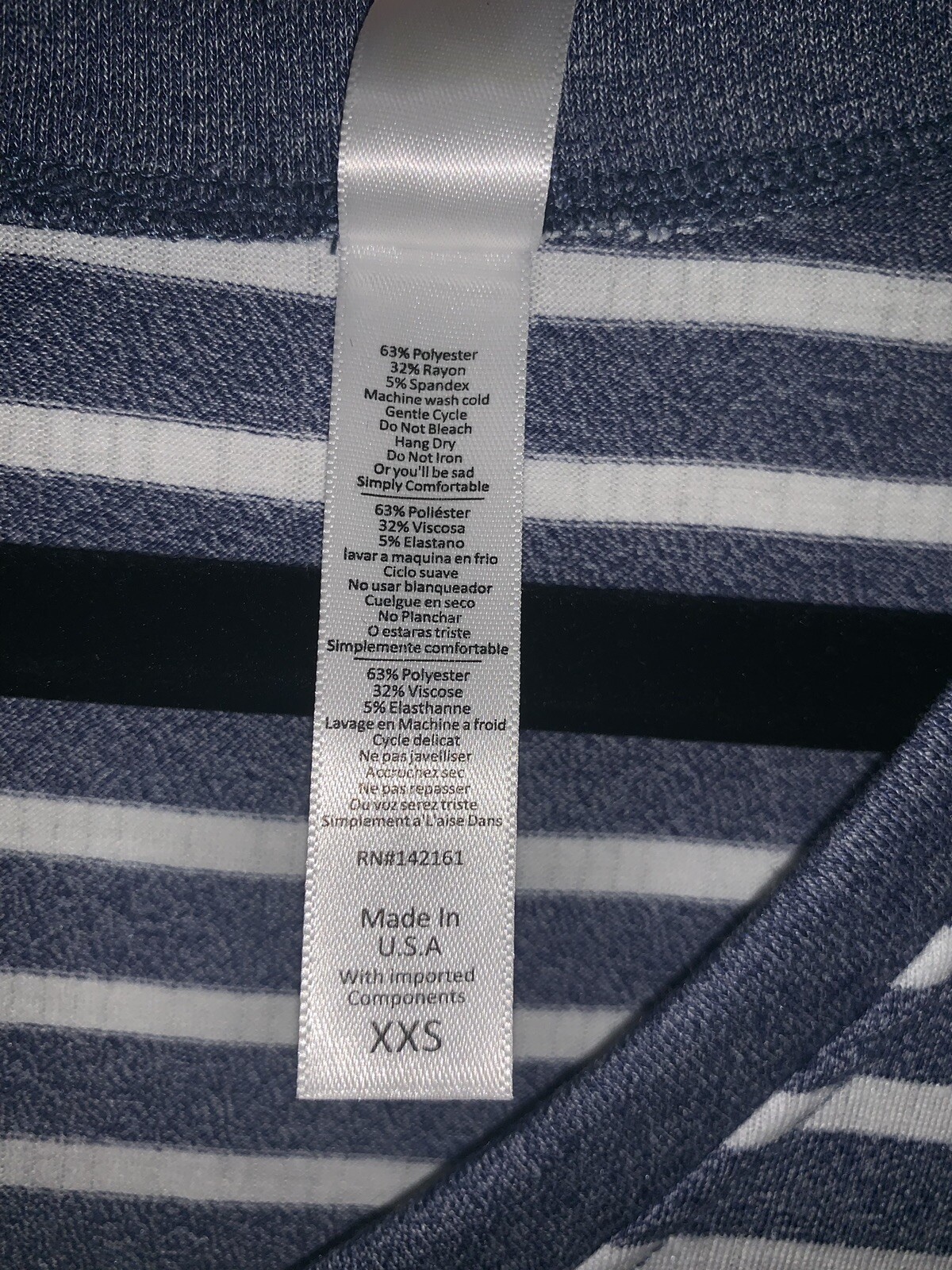 Lularoe Christy T XXS Extra Extra Small Blue And White Stripes | eBay