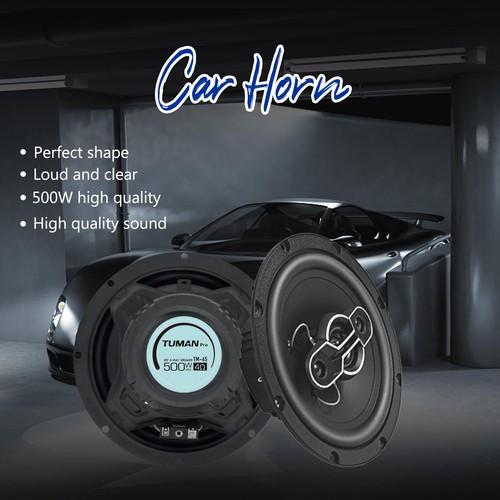 6.5'' Car Speakers, 500 Watt Max 4-Way Coaxial Speakers, Professional ...