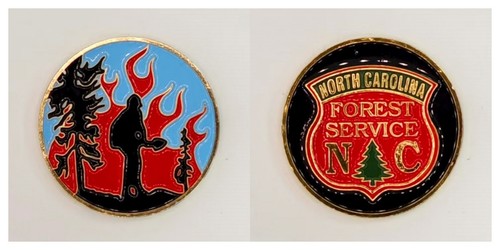 North Carolina Forest Service Wildfire Fighter Challenge Coin - Flame ...