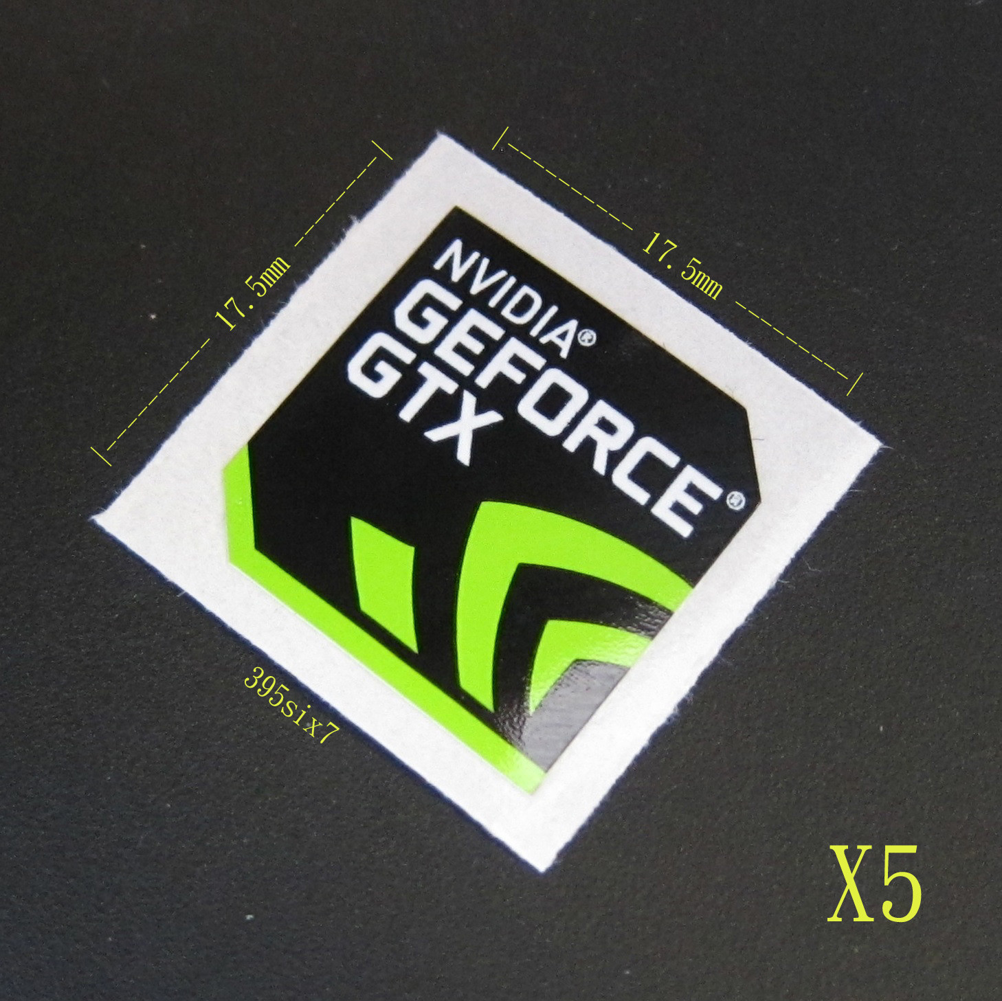 5x NVIDIA GEFORCE GTX Sticker 17.5mm x 17.5mm | eBay