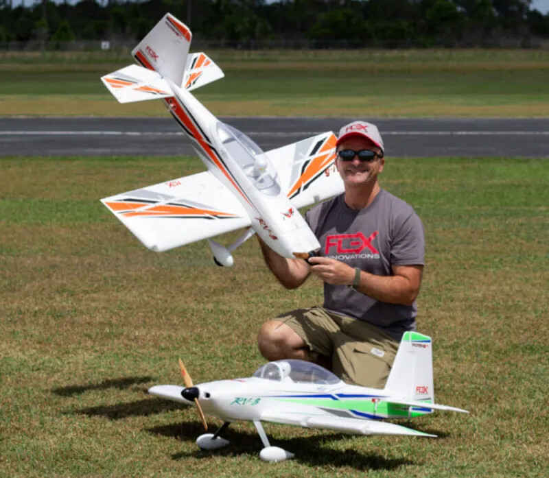 Flex Innovations RV-8 10E Super PNP Night Version, Orange/Black ...
