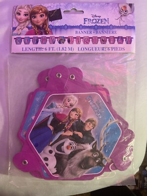 Disney Frozen “Happy Birthday” 6 Ft. Banner. Elsa. Anna. Olaf. Party ...