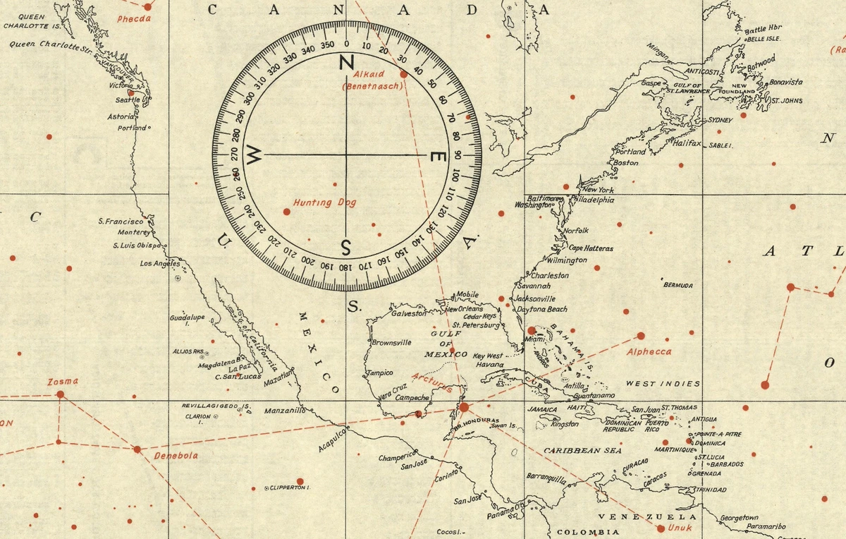 Nautical Astronomy Map