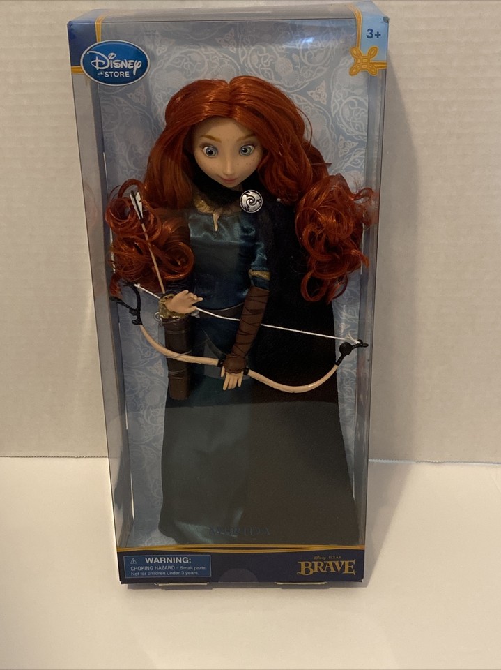 Disney Store MERIDA BRAVE Princess Classic Doll Bow Arrow Cape NIB 2012 ...