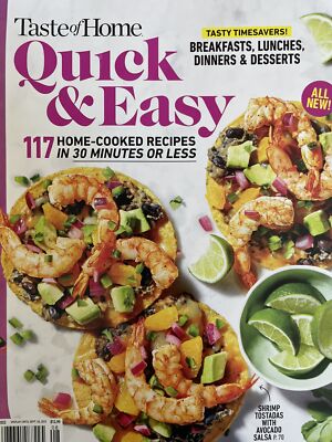Taste Of Home Magazine – Easy – 117 Home Cooked Recipes In 30 Minutes ...