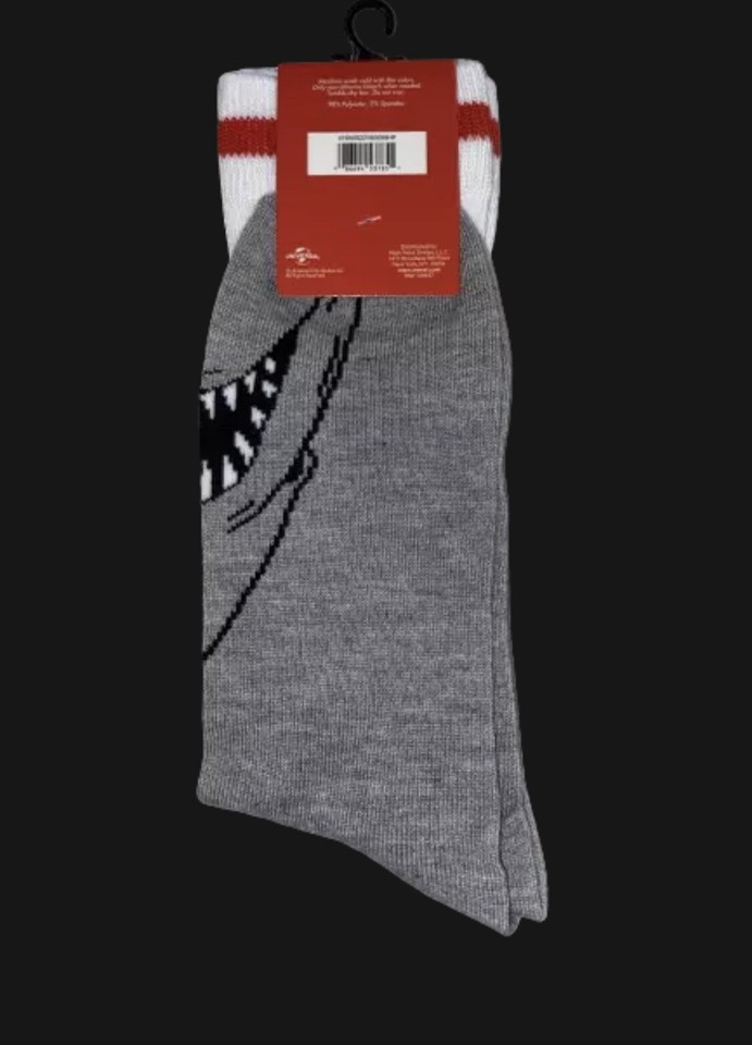 JAWS Bite Me One Pair Men's Novelty Crew Socks | eBay