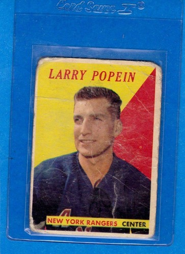 1958-59 TOPPS HOCKEY CARD#28 LARRY POPEIN (NEW YORK RANGERS) | eBay