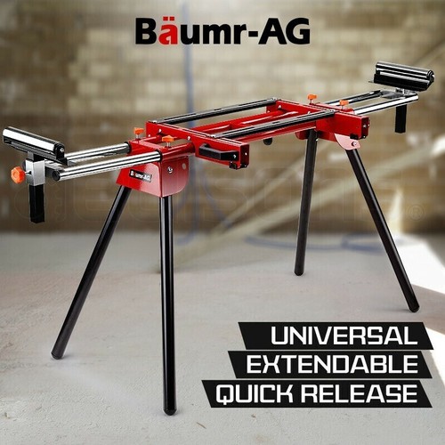 Baumr-AG Mitre Saw Stand Universal Adjustable Portable Drop Saw Bench ...