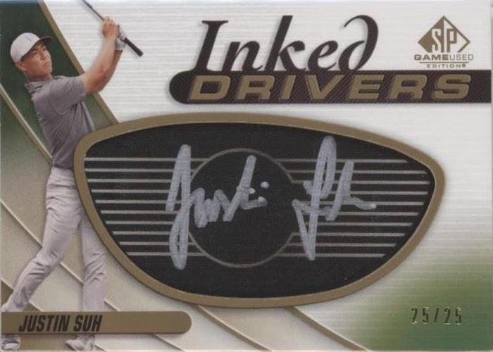 2021 SP Game Used - Inked Drivers Justin Suh #ID-JS Black /25 (AU, RC ...