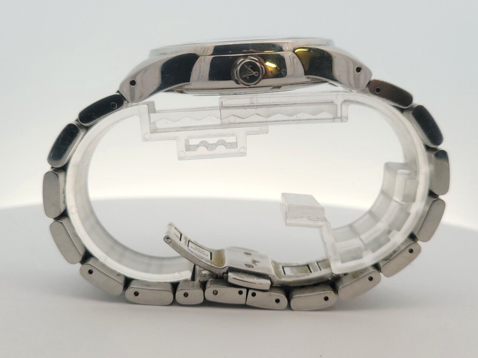 Atlantic Skipper Automatic Stainless Steel 42mm Black Dial Men's Watch ...