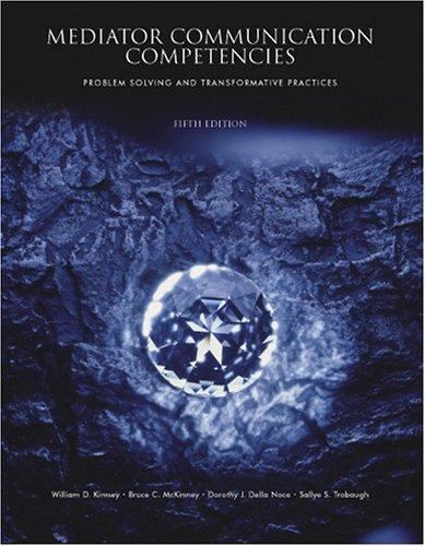 Mediator Communication Competencies : Problem Solving and ...