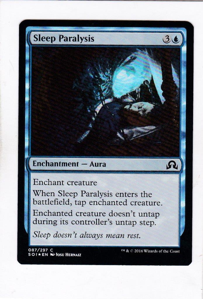 Magic: MTG: Shadows Over innistrad: Foil: Sleep Paralysis | eBay