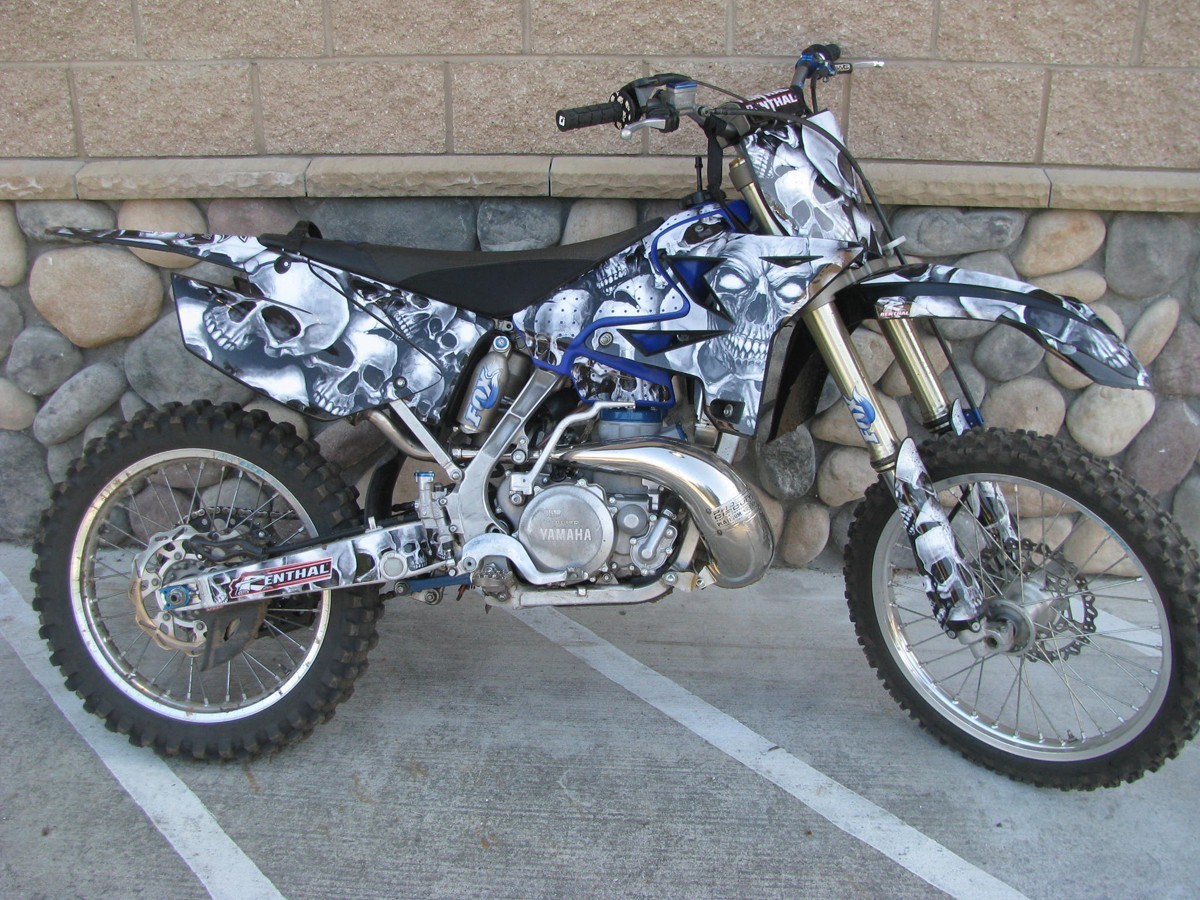 YZ125 YZ250 Graphics UFO Restyled kit 2002 - 2014 #5555 Gray Boneyard ...