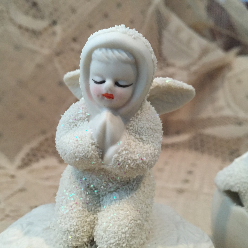 Dept 56 Spring Easter Egg Chick Snowbabies & Angel On The Trincket Box ...