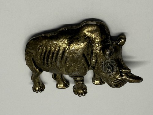 Vtg Rhinoceros Rhino Safari 3D Lapel Pin (P26) | eBay