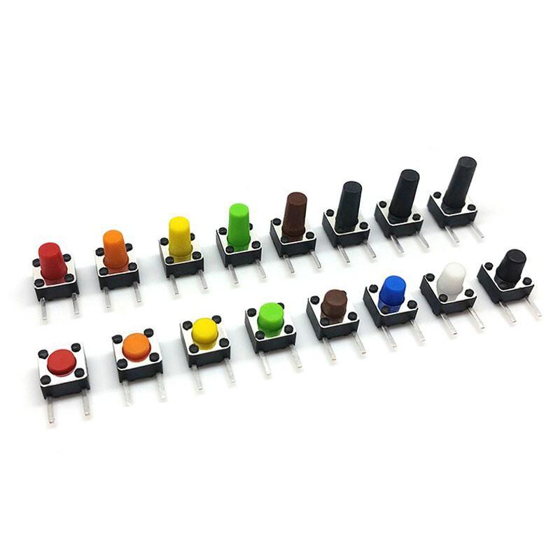 4 Push Button 6x6x4.3mm Tactile Push Button Switch Momentary - SRK ...