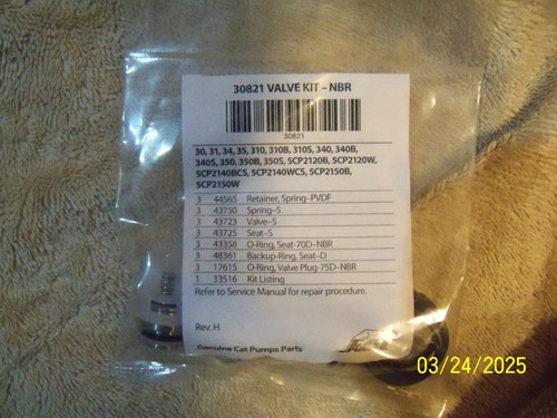 Cat Pump 30821 VALVE KIT OEM for CAT 310, 340 & 350 Cat Pumps | eBay