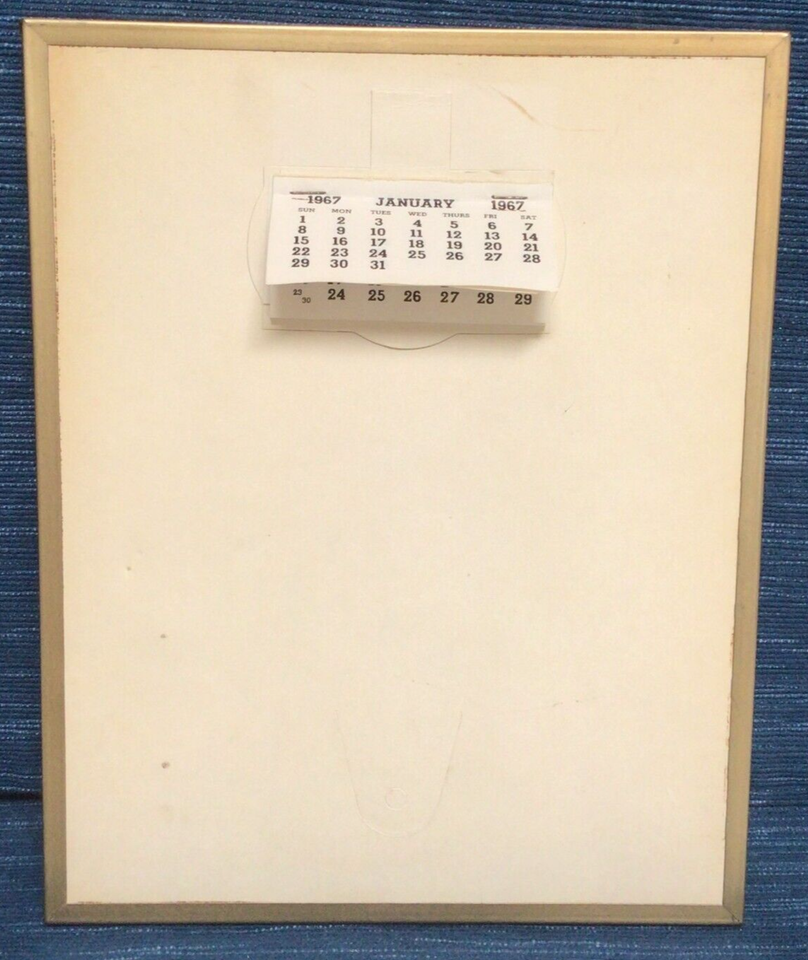 Vtg 1967 John F. Kennedy Portrait Thermometer Calendar Advertising JFK ...