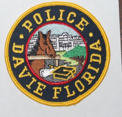 DAVIE POLICE Florida FL FLA PD patch | eBay