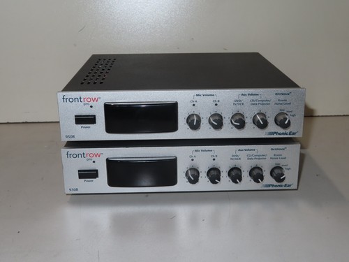 Lot 2x FrontRow 930R Phonic Ear Digital Teacher Amplifier ** NO ADAPTER ...