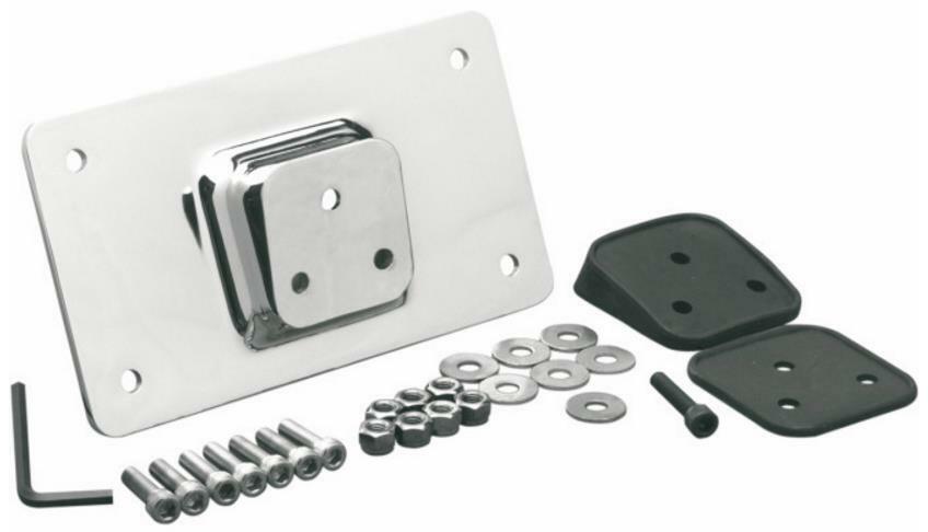 Drag Specialties - 090205-BC4 - License Plate Mount, Chrome for sale ...