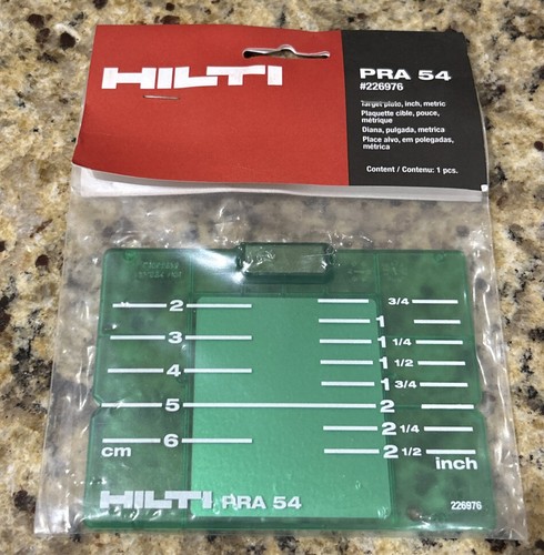 HILTI- 226976 Target plate - imperial/metric PRA 54 measuring systems ...