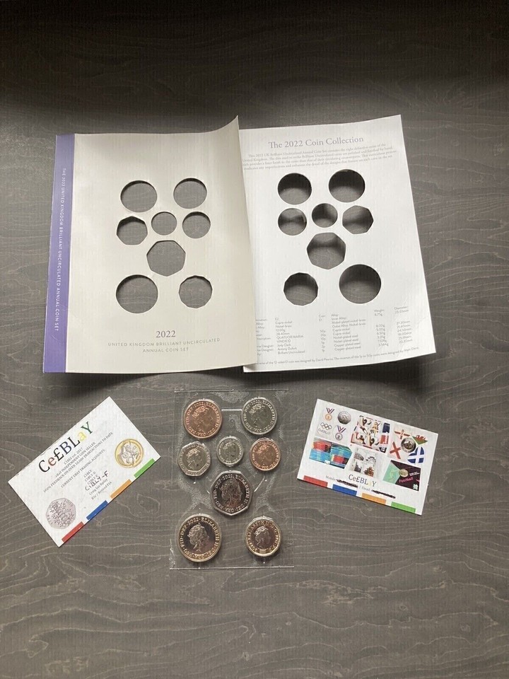 UNC NATIONS OF THE CROWN £1 COINS 2017 - 2022 FROM ROYAL MINT SETS ...