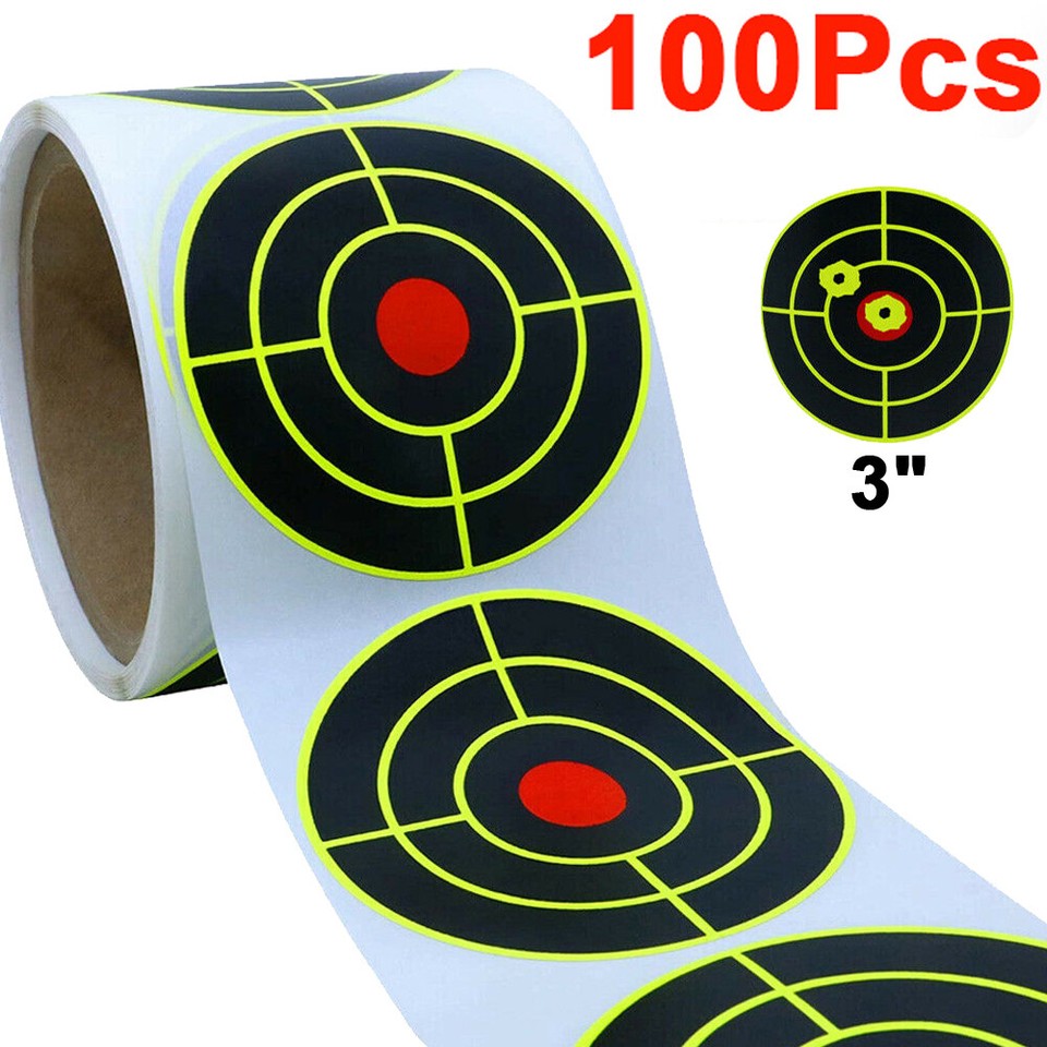 Splatter Target Stickers 3inch Self-Adhesive Reactive Targets Paper for ...