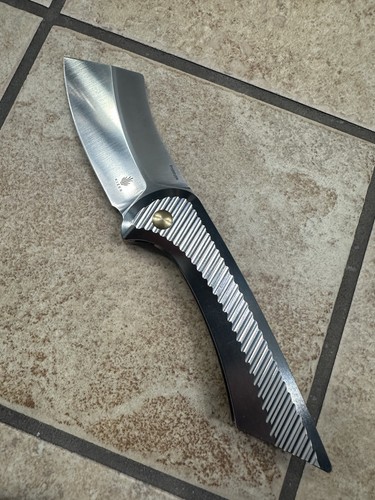 Kizer Dawn Sheepsfoot Pocket Folding Knife with Titanium Handle ...