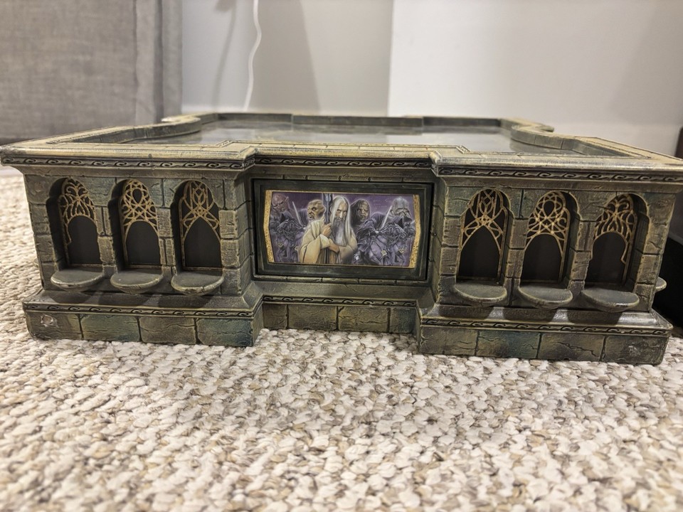 Lord of the Rings The Noble Collection Pewter Chess Set W/ 44 Character ...