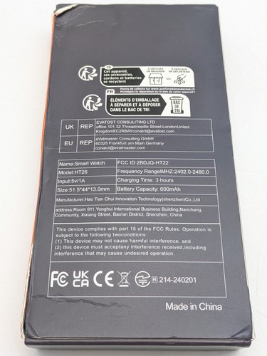 Unbranded Smartwatch HT26 Gray w/ Metal Band | eBay