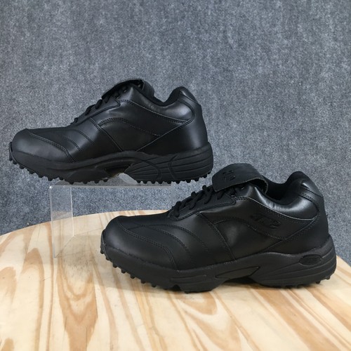 NEW 3N2 Shoes Mens 11.5 EE Reaction Lo Umpire Sneakers Black Leather ...