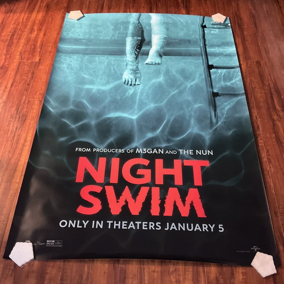 NIGHT SWIM 2024 HORROR FILM BUS SHELTER BUS STOP ORIGINAL MOVIE POSTER ...