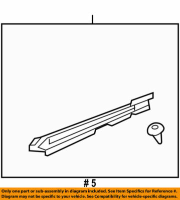 53807-35120 Toyota Seal, front fender main, rh 5380735120, New Genuine ...