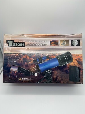 TELMU Telescope 70mm Aperture 400mm AZ Mount Astronomical Refracting ...
