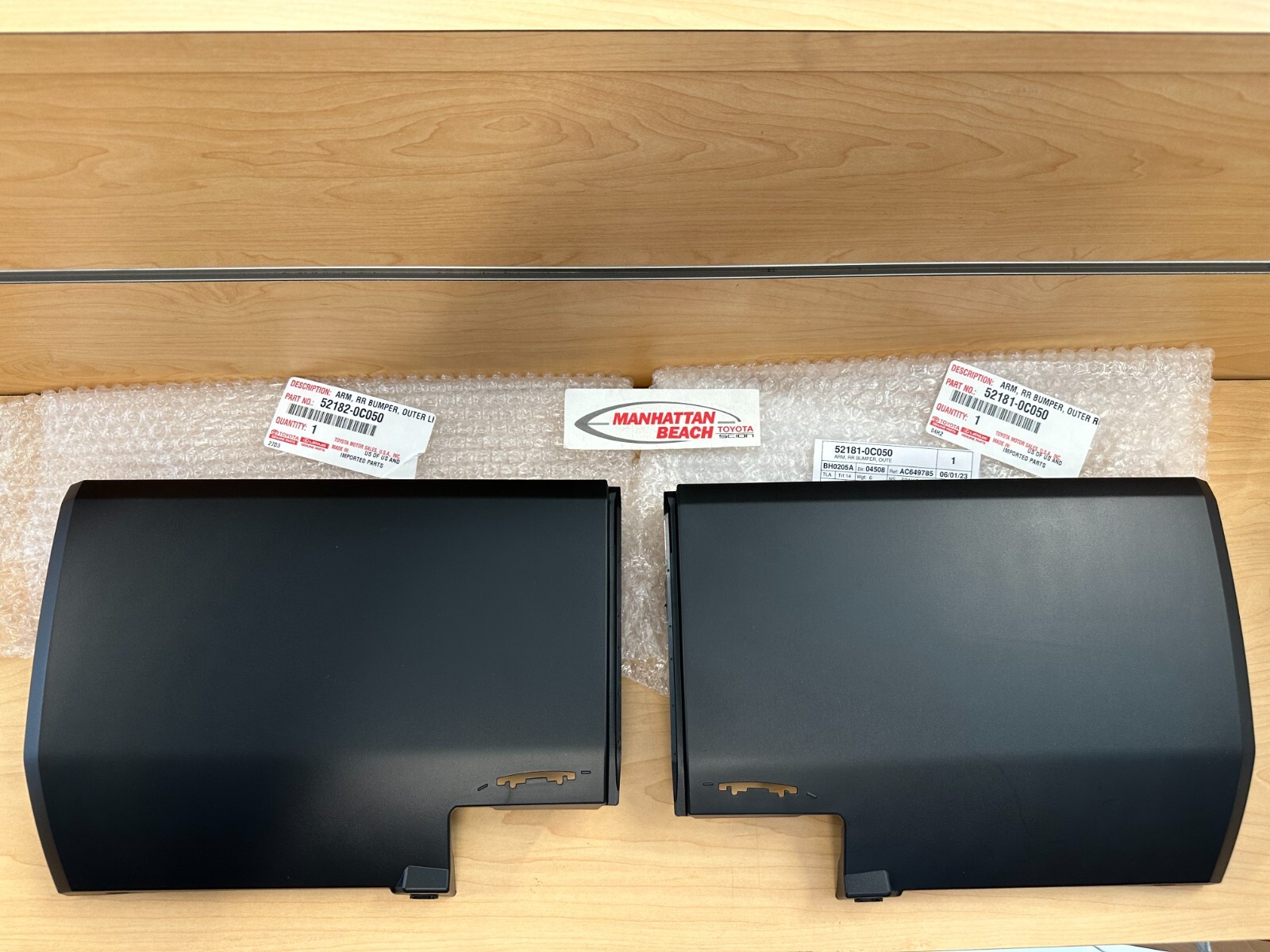 22-25 TUNDRA REAR BUMPER LEFT & RIGHT END CAPS COVERS 52181-0C050 ...